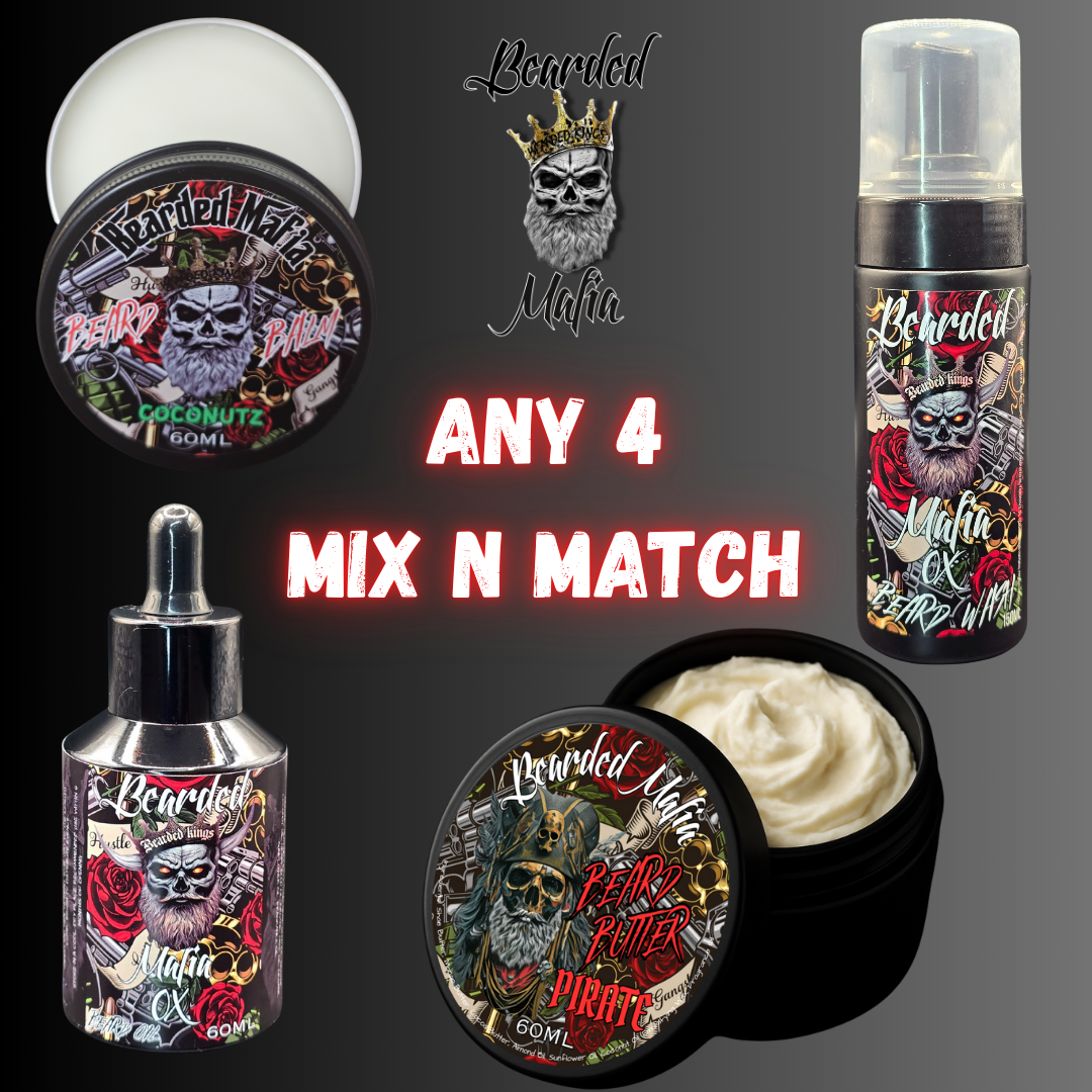 Any 4 - Mix 'n Match – Bearded Mafia beard care
